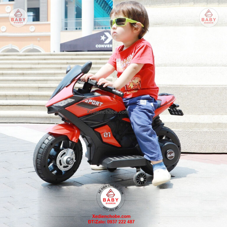 Xe máy điện cho bé BJQ R8, 1-4 tuổi