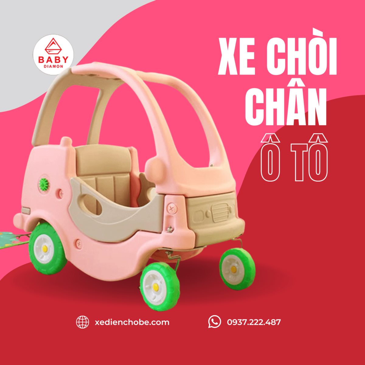 Xe Chòi Chân Ô Tô Cho Bé Giá Rẻ, Chất Lượng