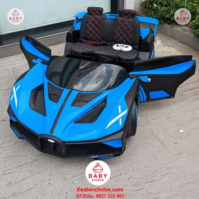 Xe điện cho bé Bugatti Bolide, 2 chỗ ngồi, XGZ 806, 1-7 tuổi