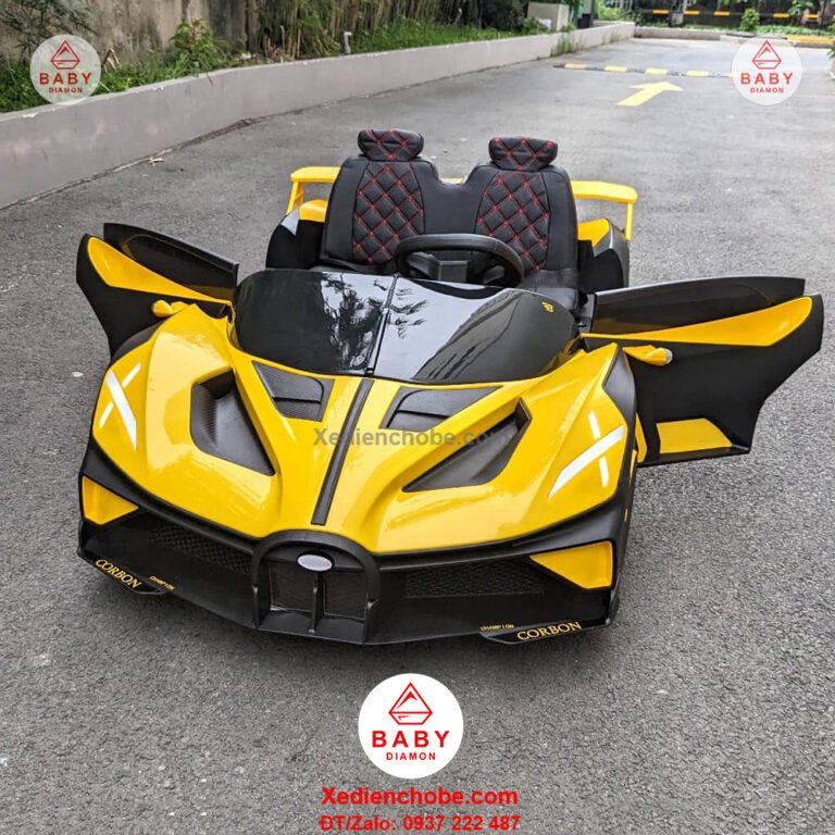 Xe điện cho bé Bugatti Bolide, 2 chỗ ngồi, XGZ 806, 1-7 tuổi