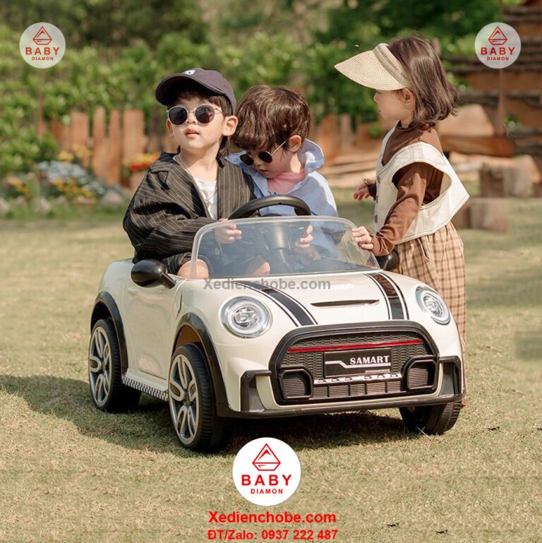 Xe điện cho bé Mini Cooper 2 cửa SMT 5688, 1-6 tuổi, siêu đẳng cấp